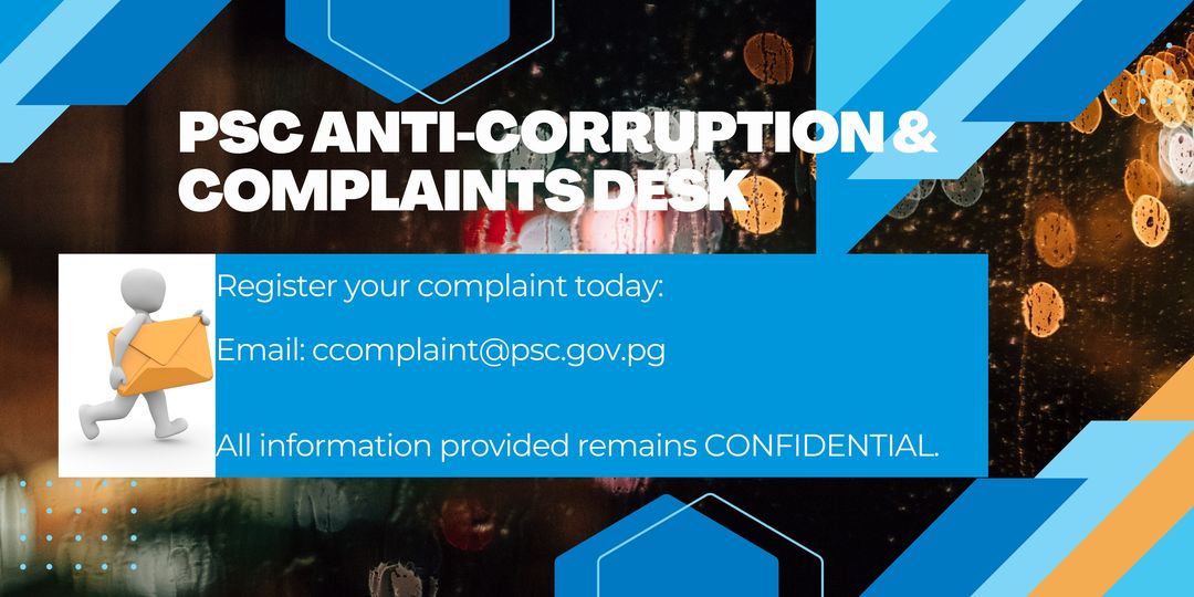 PSC ANTI-CORRUPTION DESK – Public Services Commission WebSite